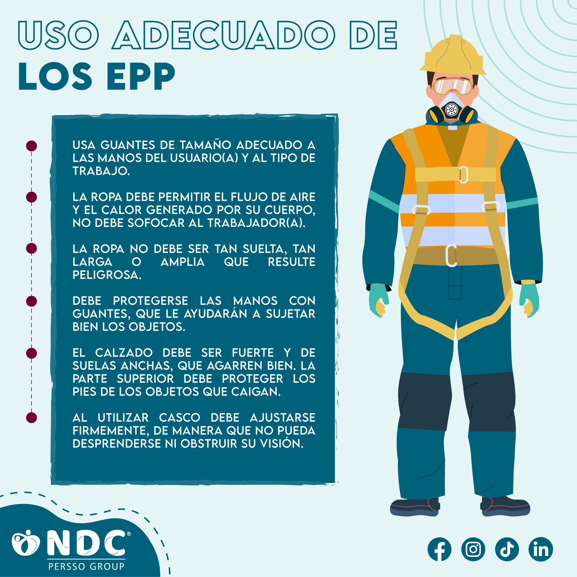 El Uso Adecuado de los Equipos de Protección Personal (EPP) - NDC PERSSO GROUP